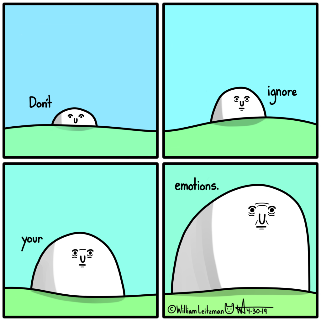 don't ignore your emotions - William Leitzman